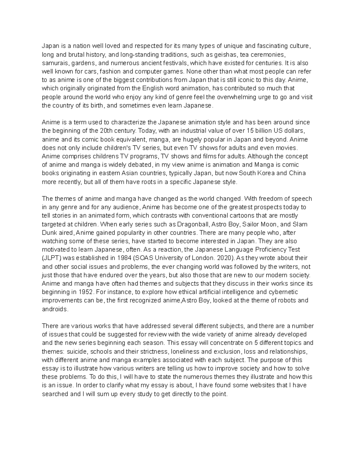 How Does Anime and Manga Authors Project Contemporary Issues in Regards ...