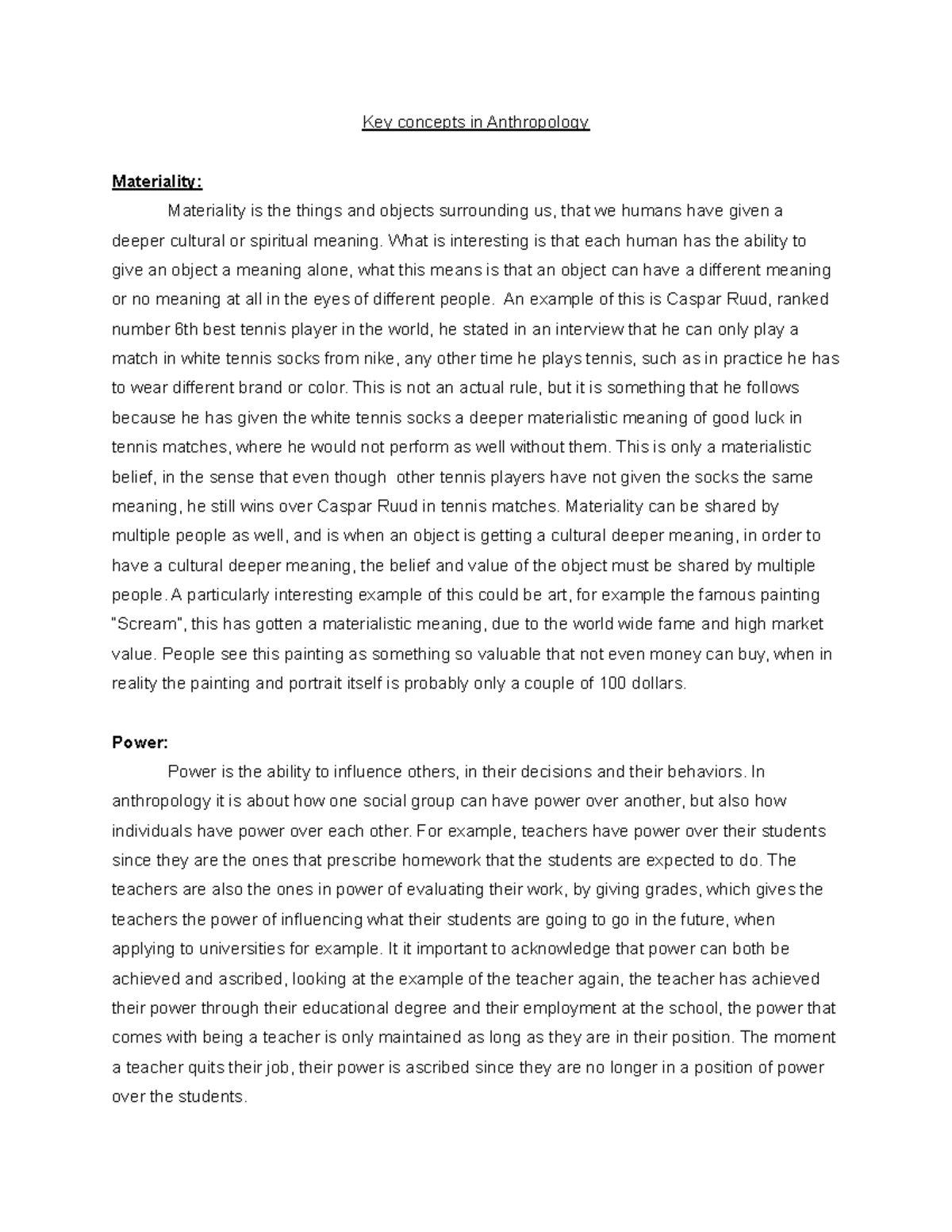 Anthropology key concepts 4-6 - Key concepts in Anthropology ...