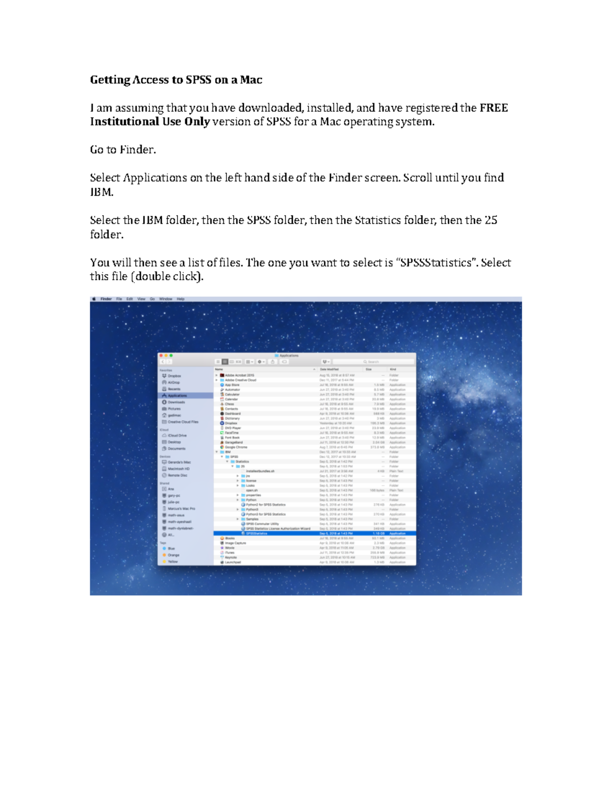 3. Getting Access to SPSS from a Mac - Getting Access to SPSS on a Mac ...