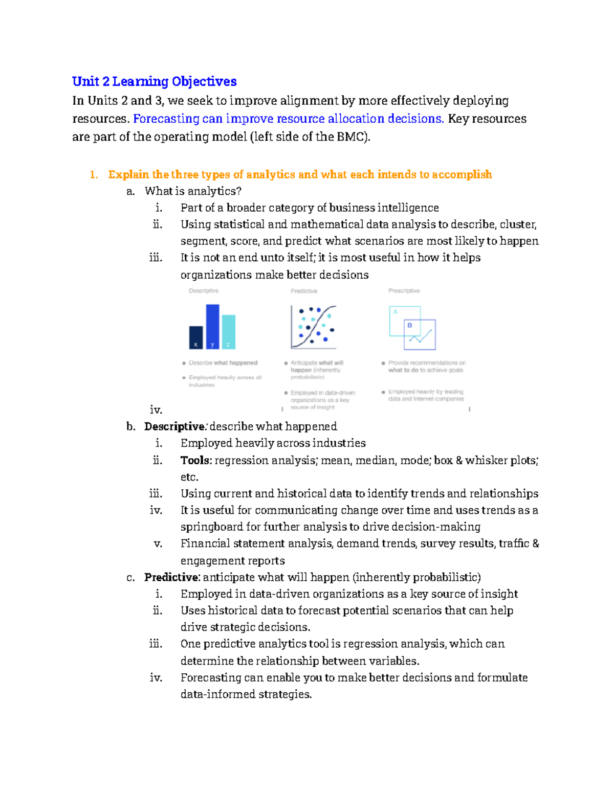 Unit 2 Study Guide - Summary Operations and Process Management - Unit 2 ...