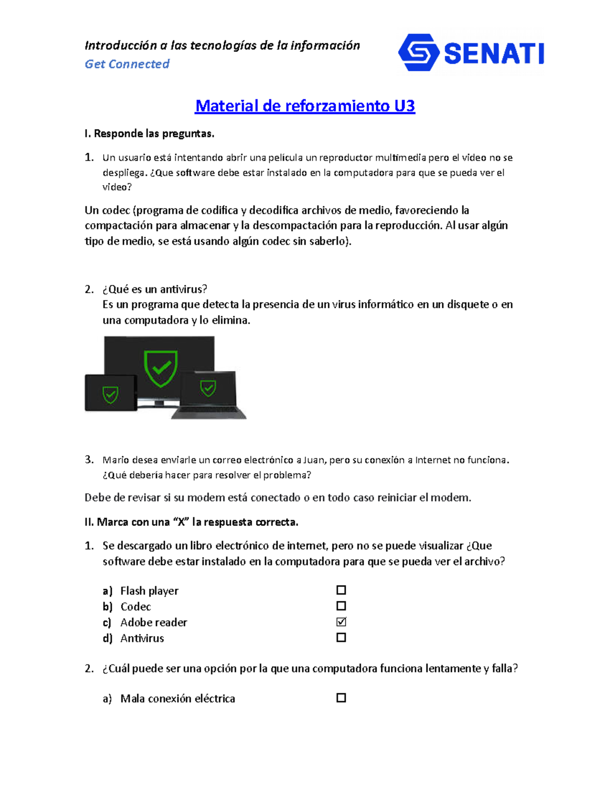 Material de reforzamiento de la unidad tres concluido - Introducción a ...