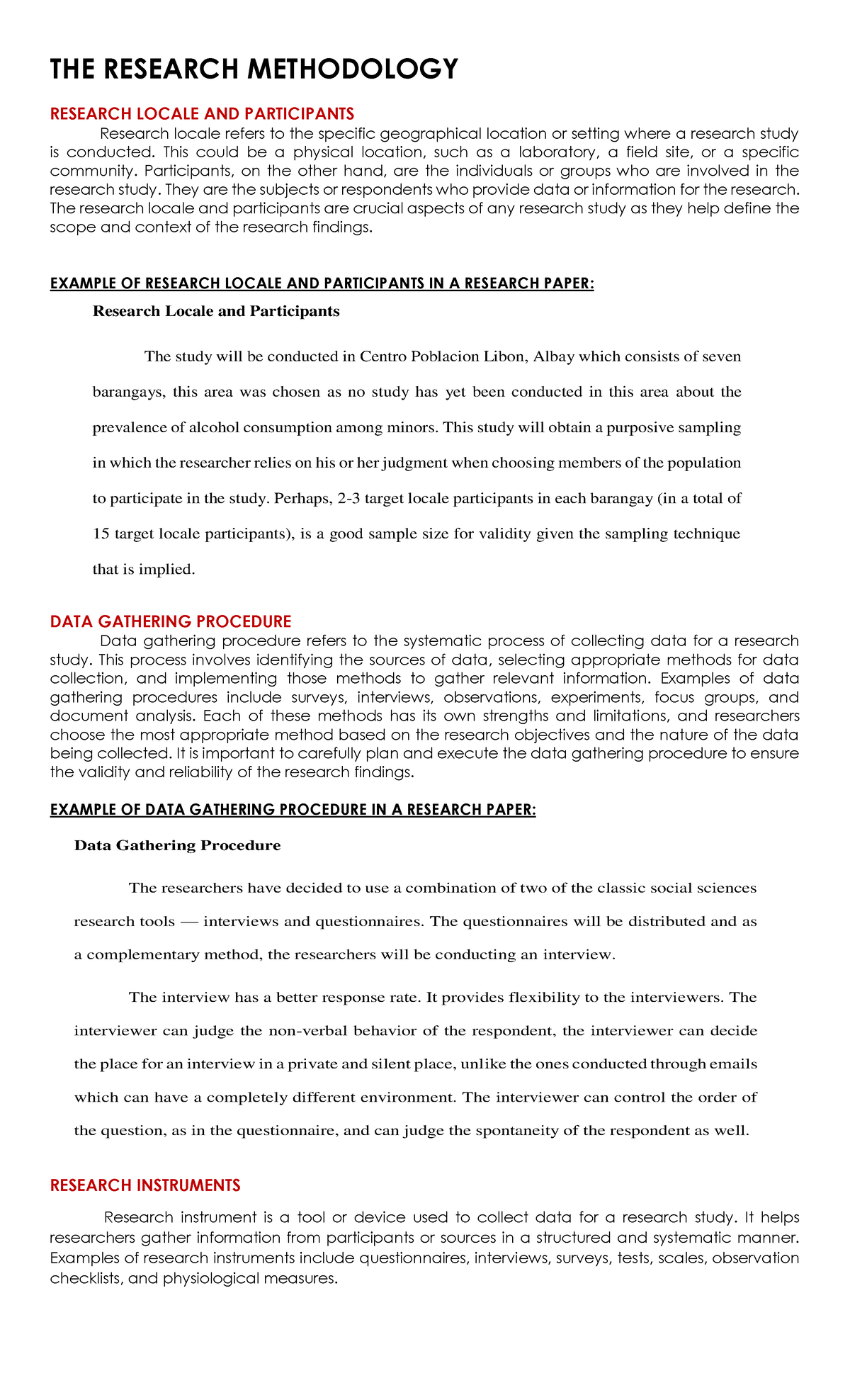 THE- Research- Methodology - THE RESEARCH METHODOLOGY RESEARCH LOCALE ...