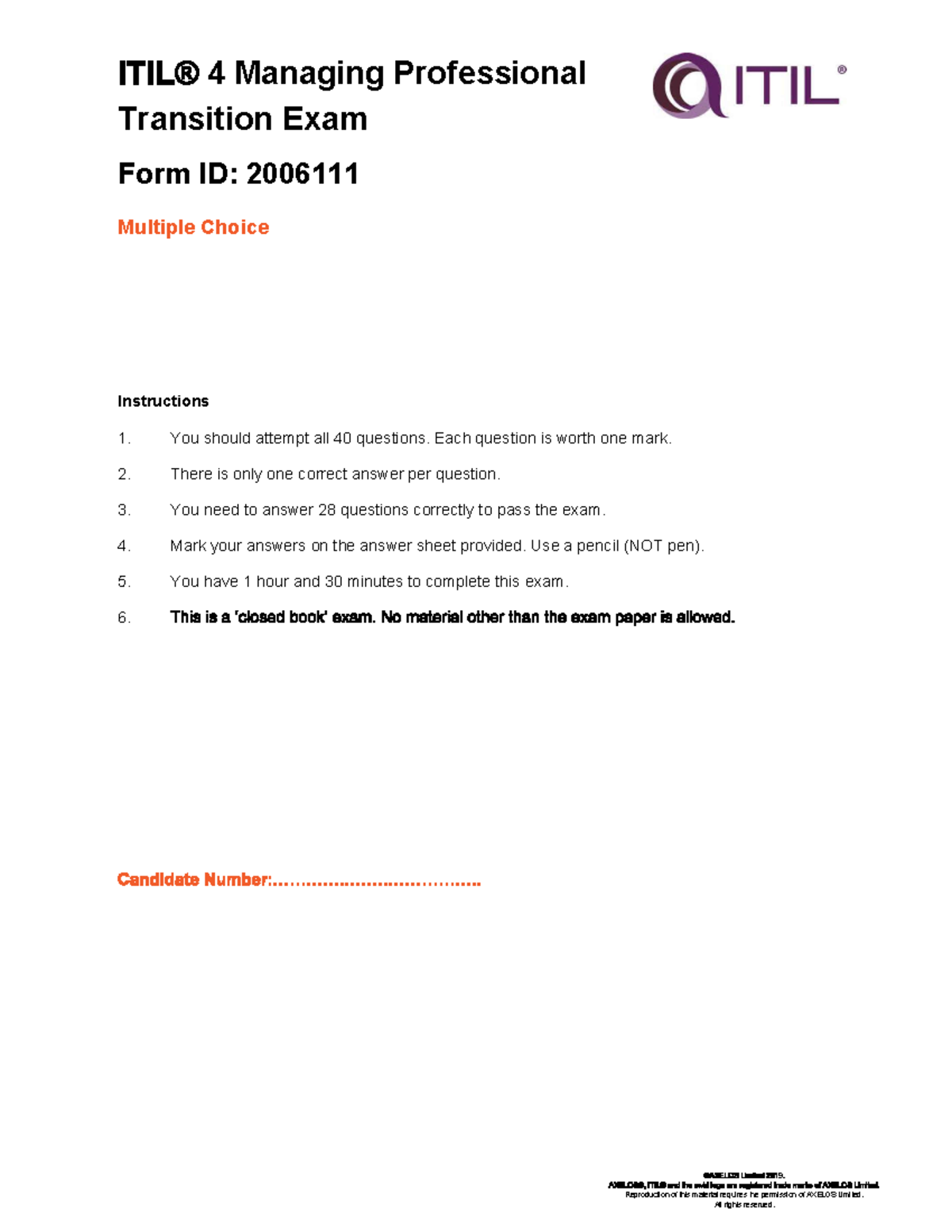 2006 111 Letter Questions 1 4.00000 - Form ID: 2006111 4 Managing ...