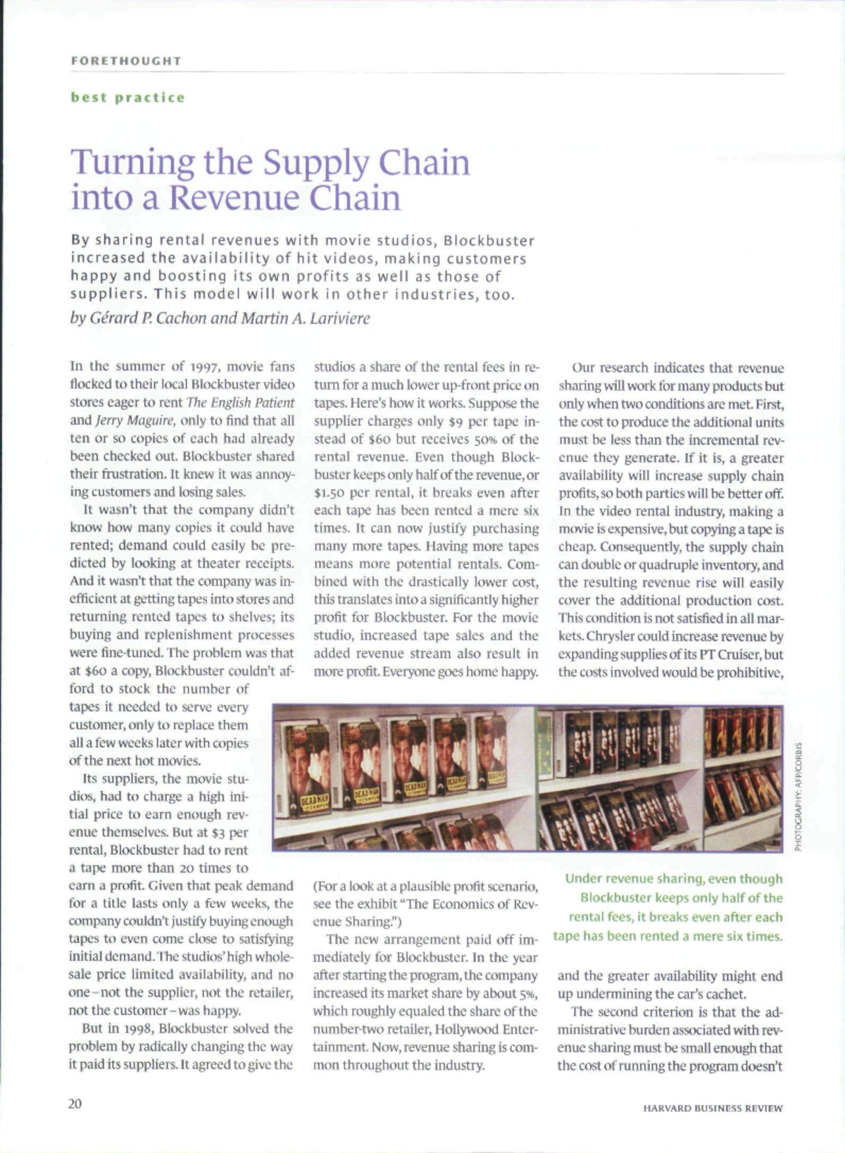 Turning the Supply Chain into a Revenue Chain - FORETHOUGHT best ...