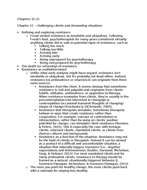 DSM 5 TR initial assignment - DSM-5-TR Summaries: Initial Assignment Sara Ruckdeschel School of ...