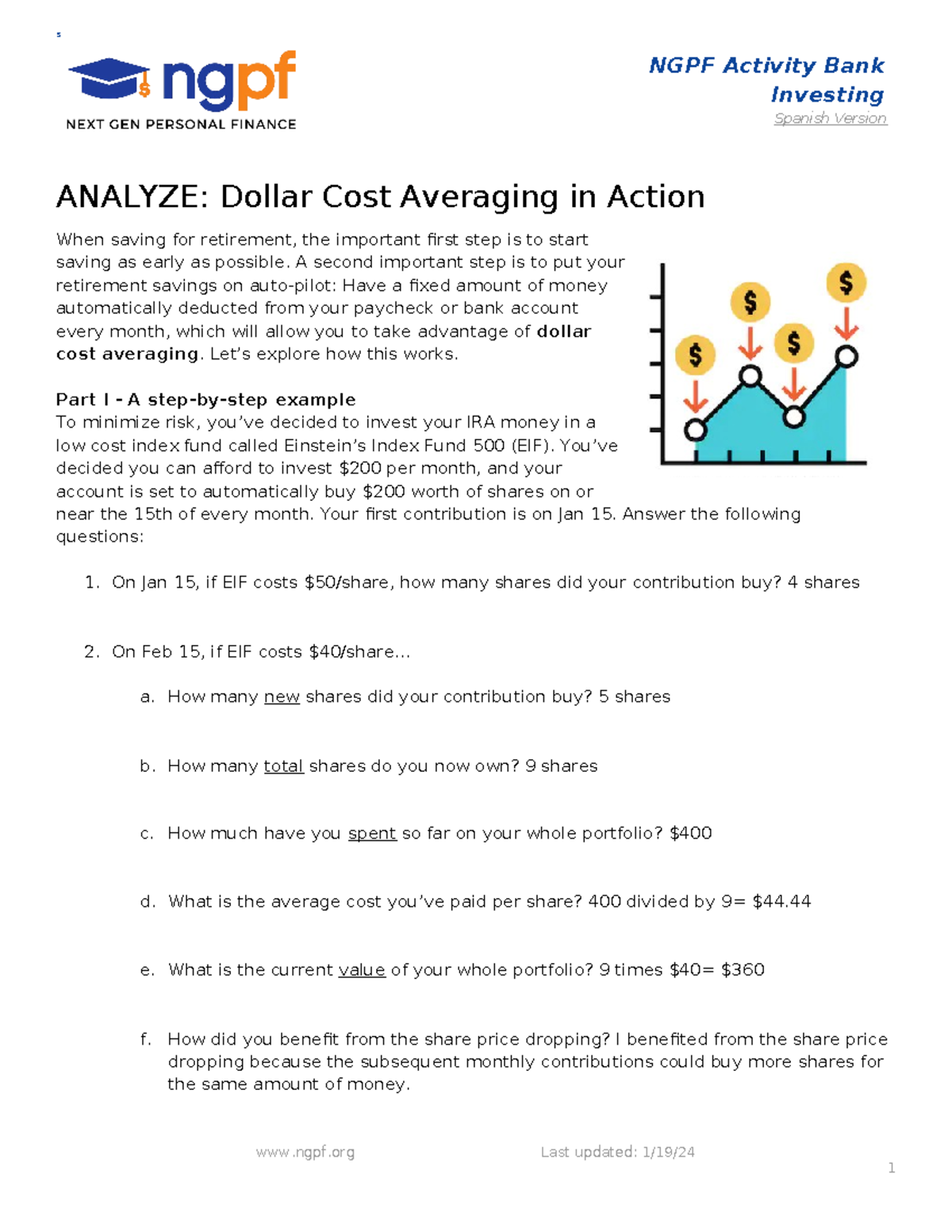 Analyze Dollar Cost Averaging in Action - s NGPF Activity Bank ...