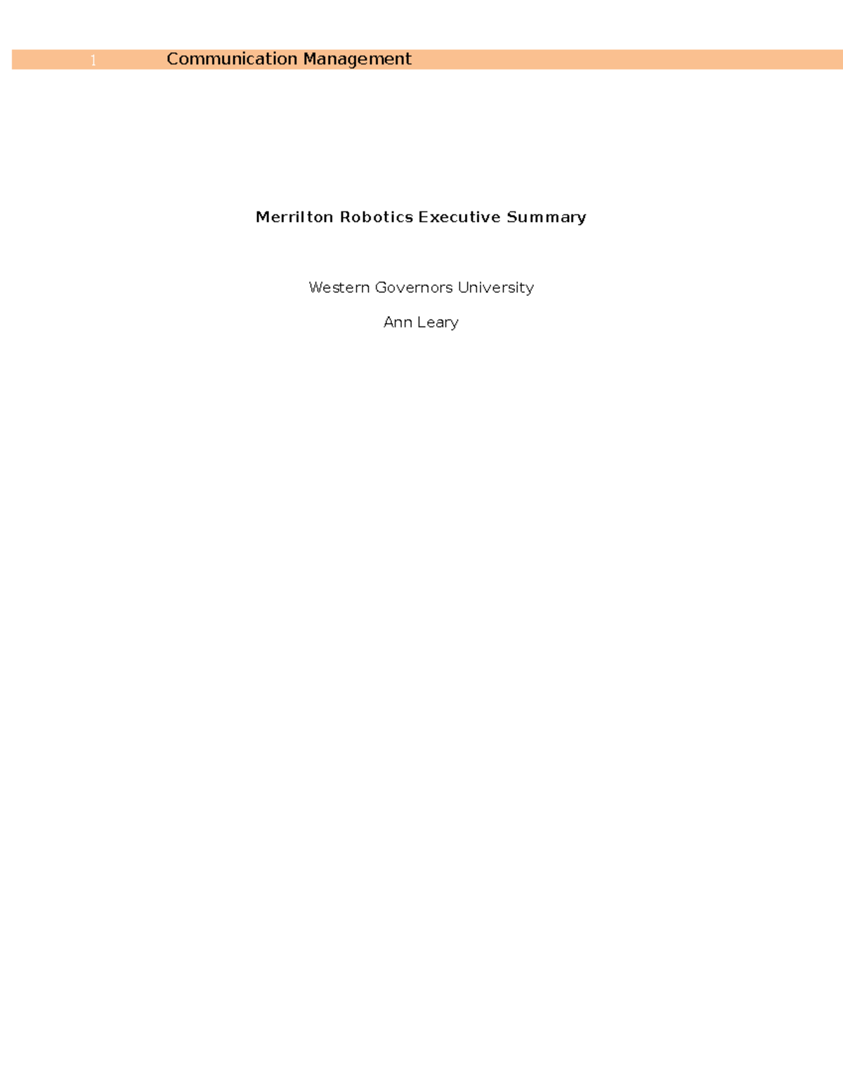 C204 - Task 2 - C204 - Task 2 (MBA) - Merrilton Robotics Executive ...