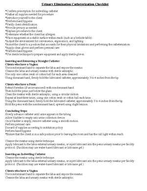 Infection Control Checklist - Infection Control Checklist Performing ...