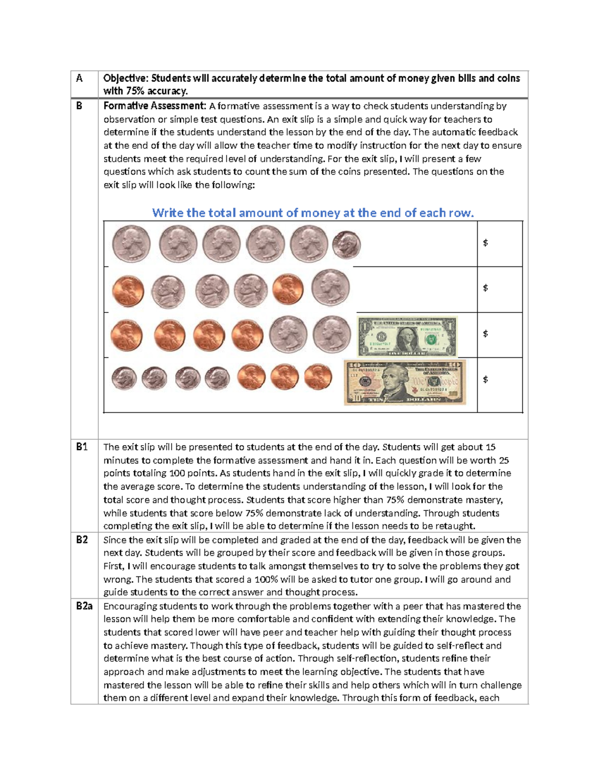 Task 1 D172 - passed - A Objective: Students will accurately determine ...