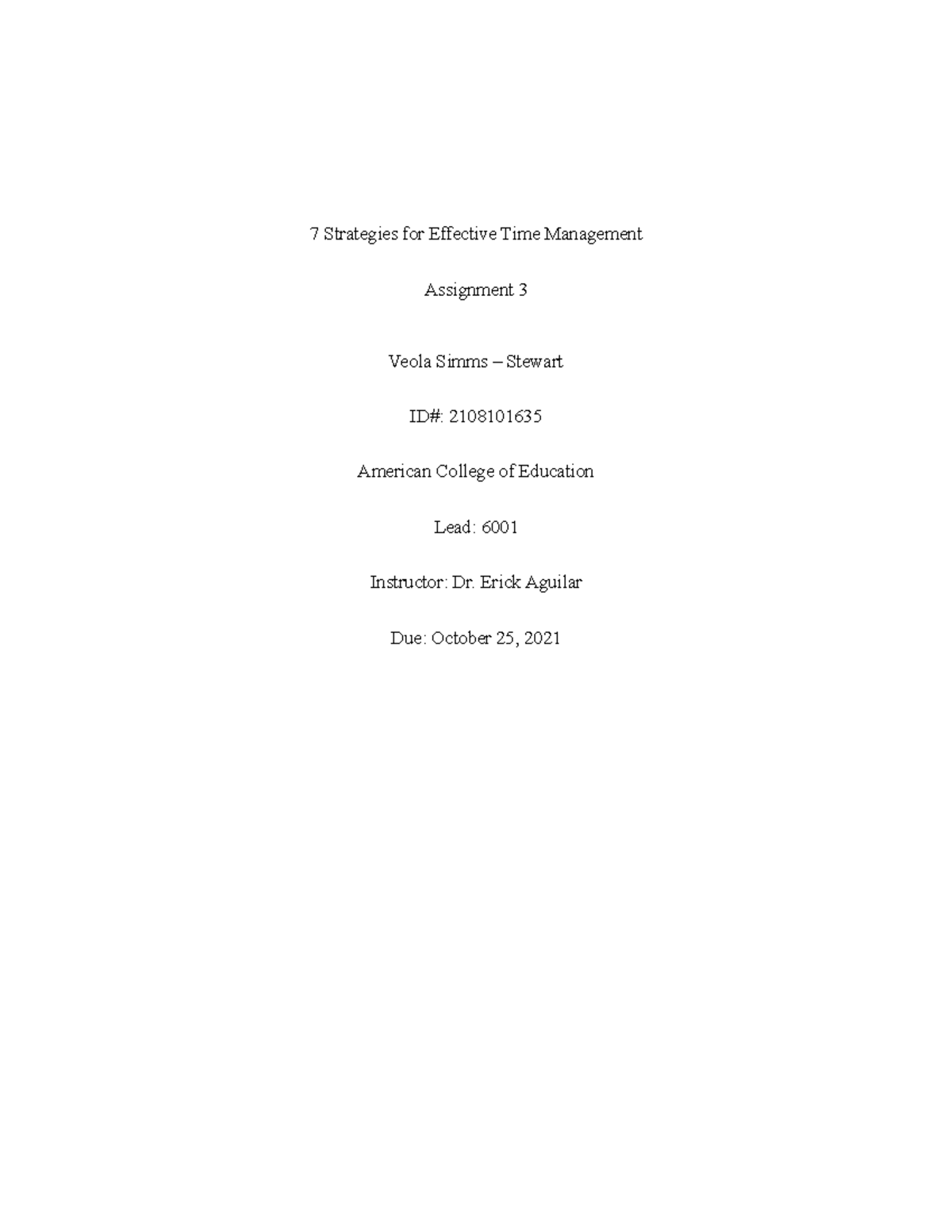 Keys to Successful Time Management - 7 Strategies for Effective Time ...