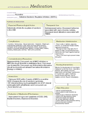 ATI Medication Lithium - ACTIVE LEARNING TEMPLATES THERAPEUTIC ...