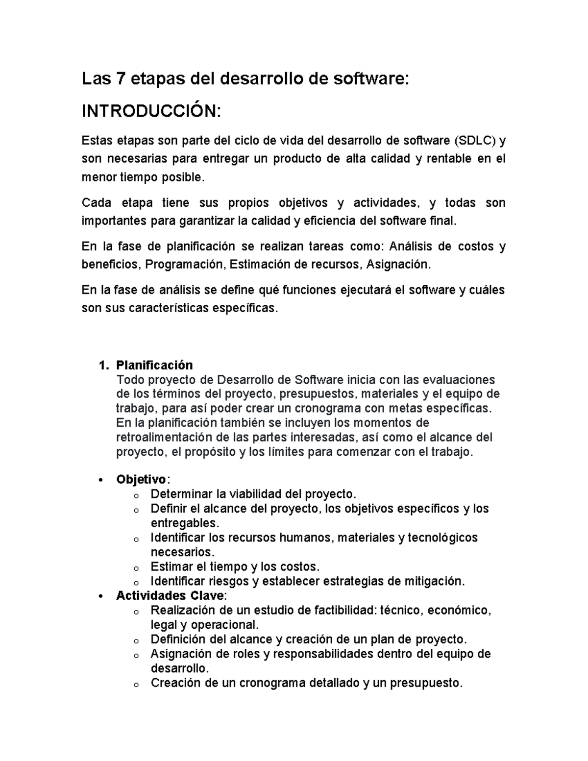 Las 7 etapas del desarrollo de software - Las 7 etapas del desarrollo ...