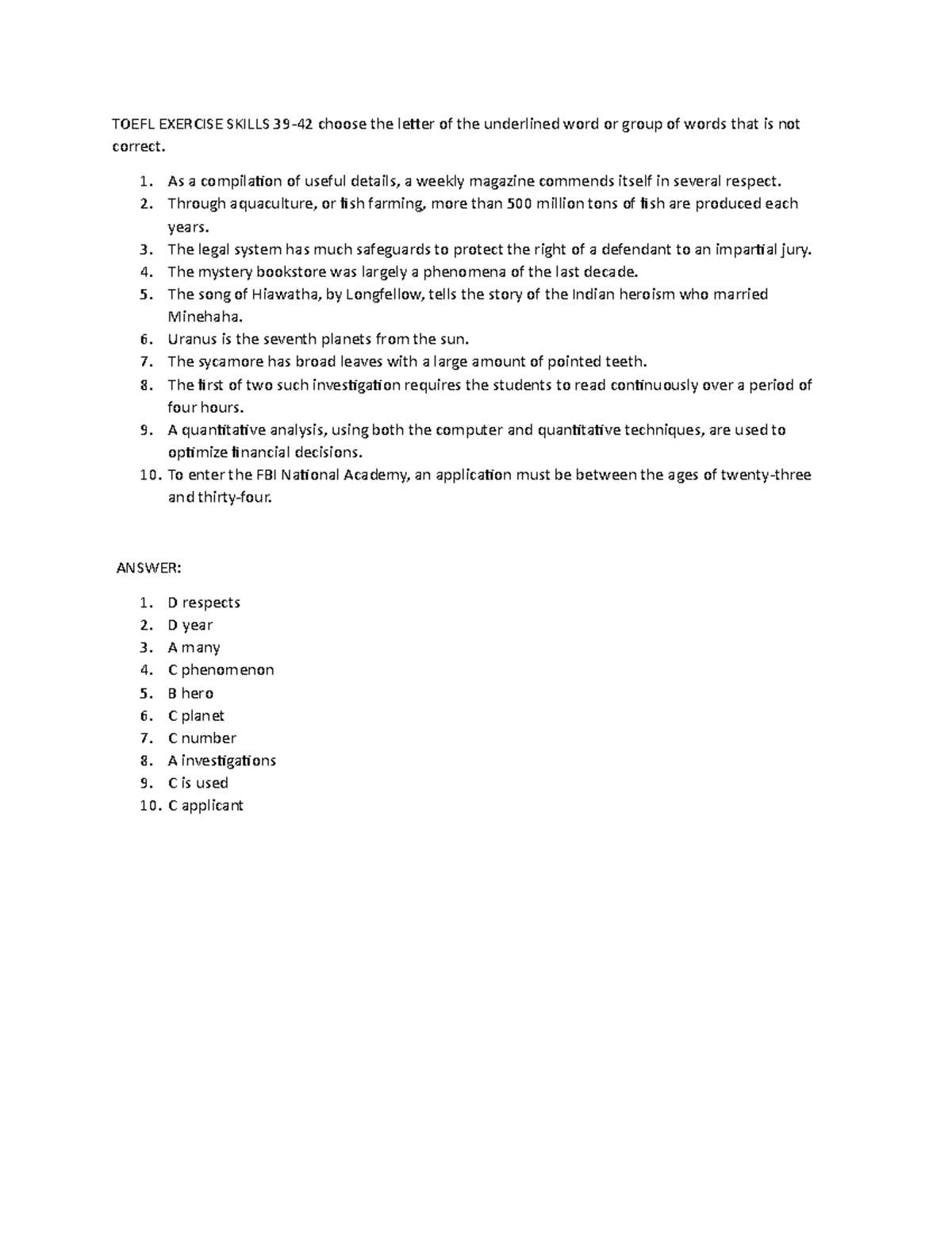 Toefl Exercise Skills 39 42 TOEFL EXERCISE SKILLS 39 42 Choose The Toefl Exercise Skills 39 42 TOEFL EXERCISE SKILLS 39 42 Choose The