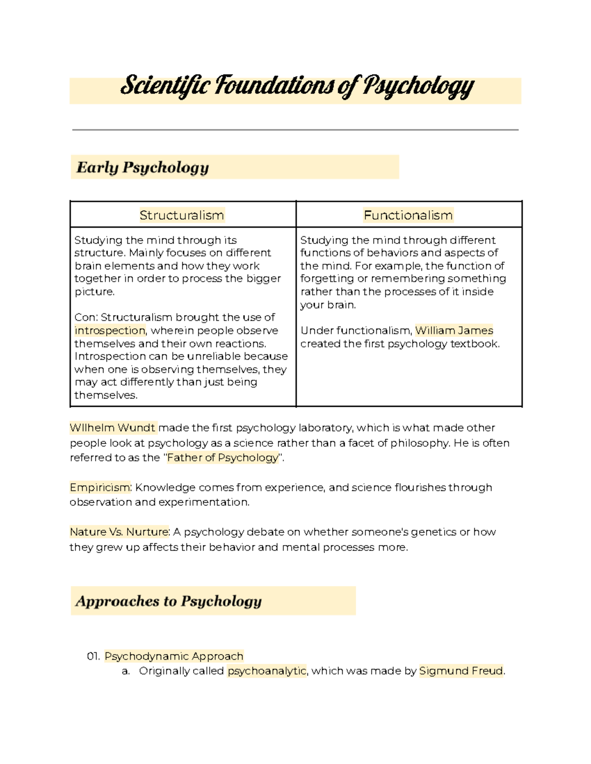 Scientific Foundations of Psychology - Scientifi Foundation of ...