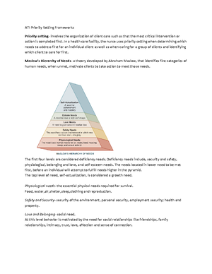 Ati PN clincal judgement notes - ATI Clinical Judgement Process The ...