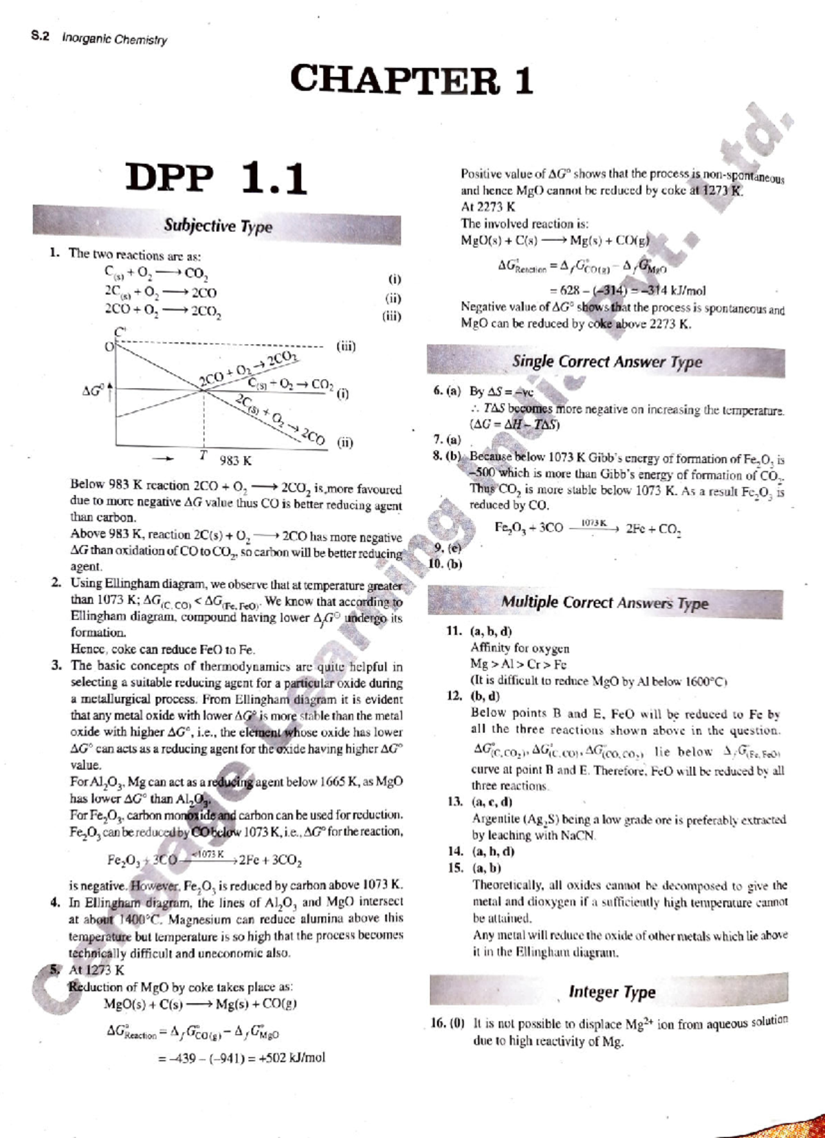 DPP Solution - Inorganic 2 - Introduction to Electrical Engineering - Studocu