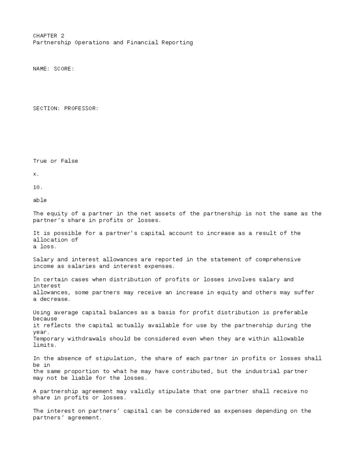 Toaz Modules and practice quiz on Parcor by BALLADA - CHAPTER 2 ...