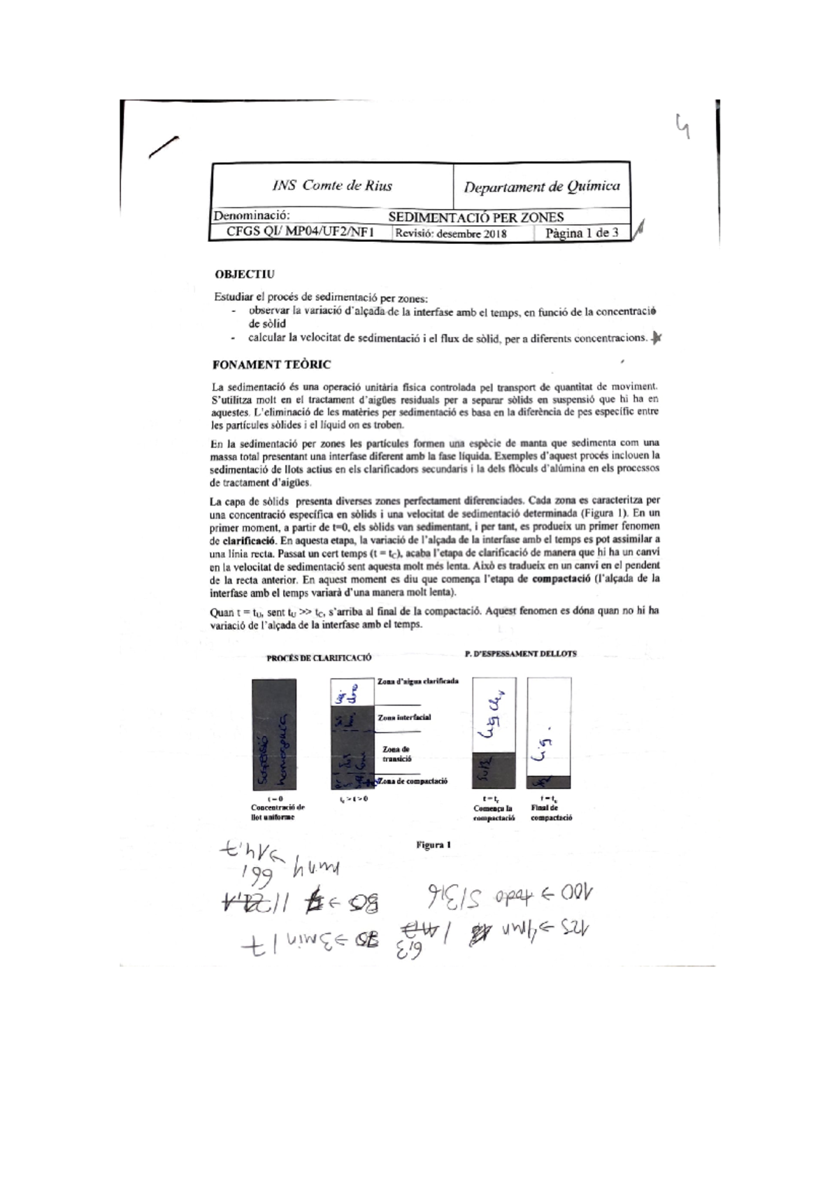 M4-Practica-Sedimentacio per zones - Física - Studocu