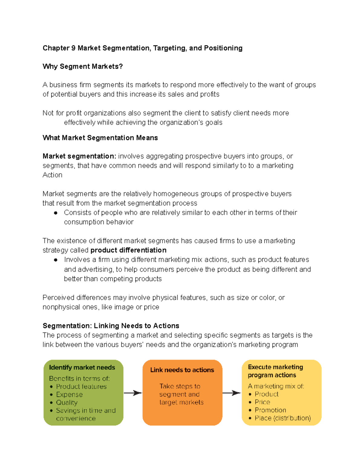 Chapter 9 Market Segmentation, Targeting, and Positioning - Chapter 9 ...