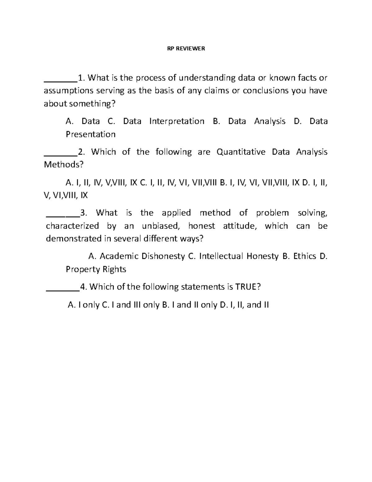 RP Reviewer - research - RP REVIEWER _______1. What is the process of ...