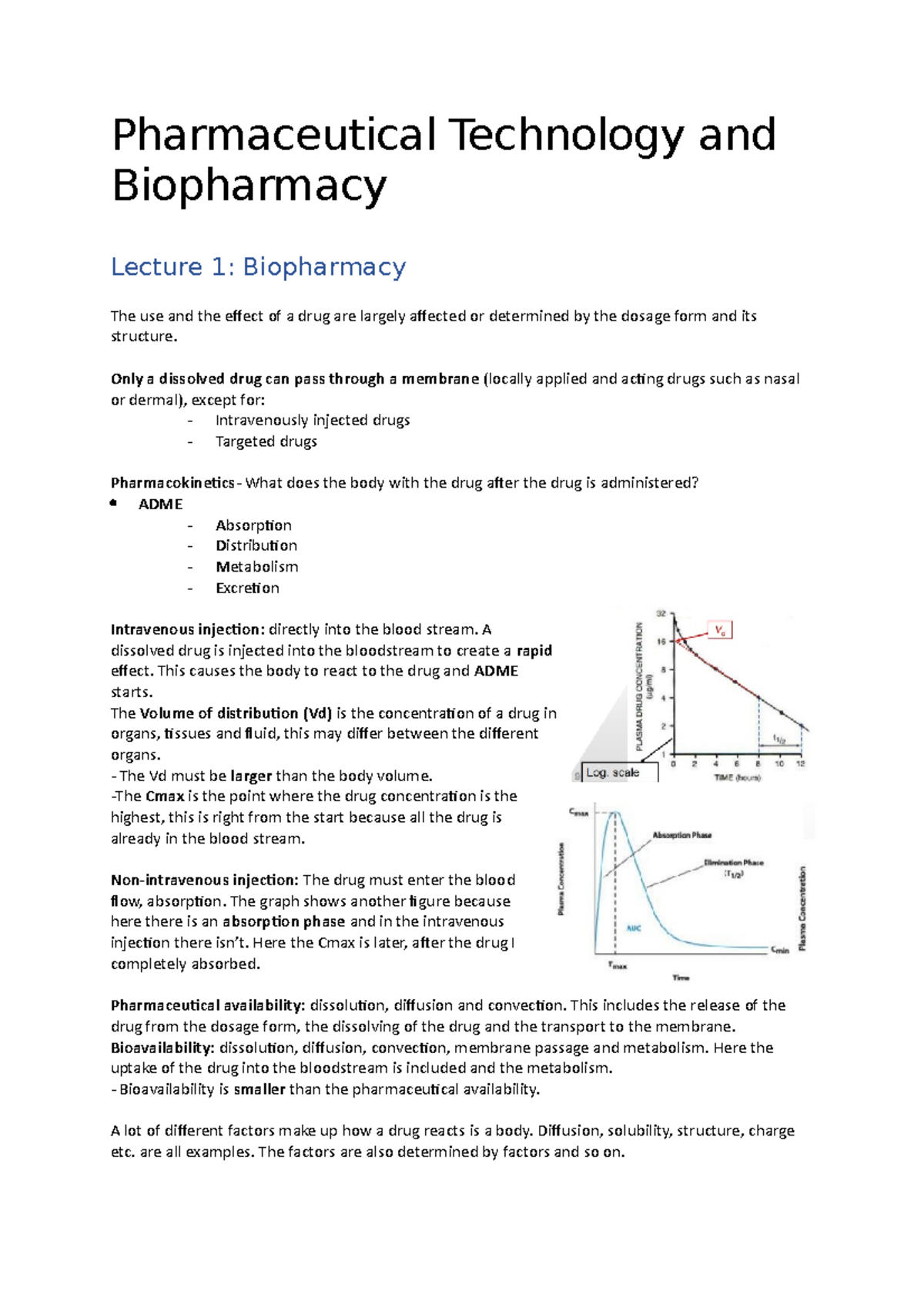 Pharmaceutical Technology and Biopharmacy 1 - Pharmaceutical Technology ...