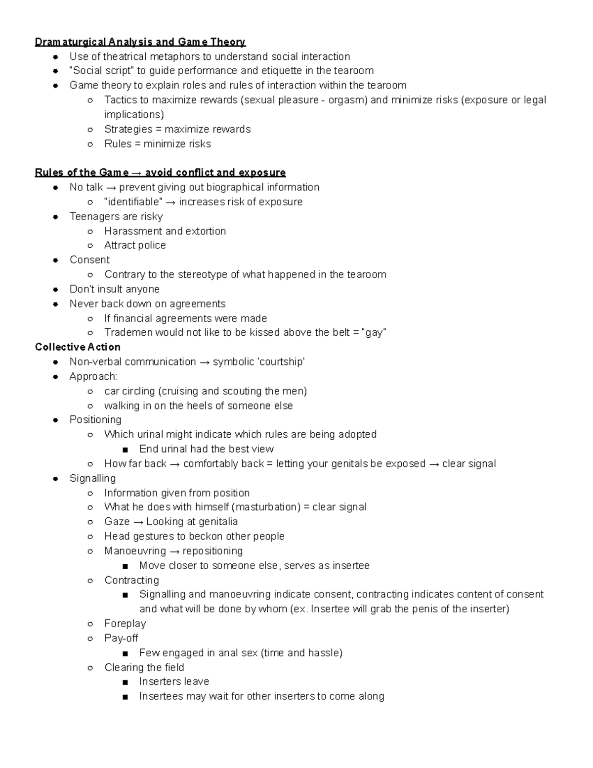 7 Tea Room Trade 2 - Lecture notes 7 - Dramaturgical Analysis and Game ...