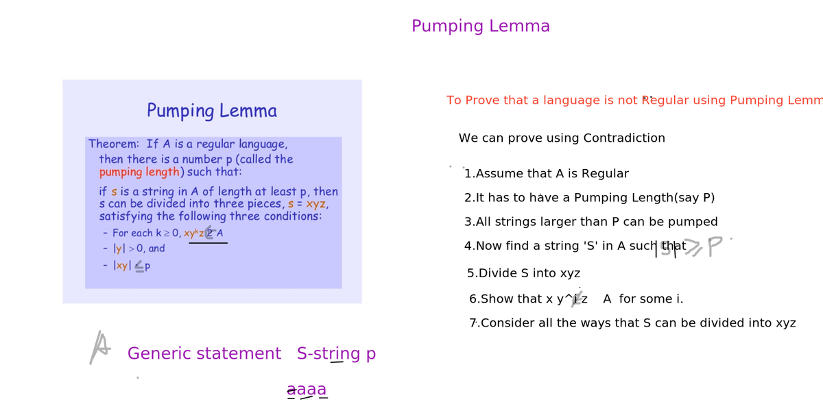 Pumping Lemma and Closure 1 - Formal Language And Automata - Studocu