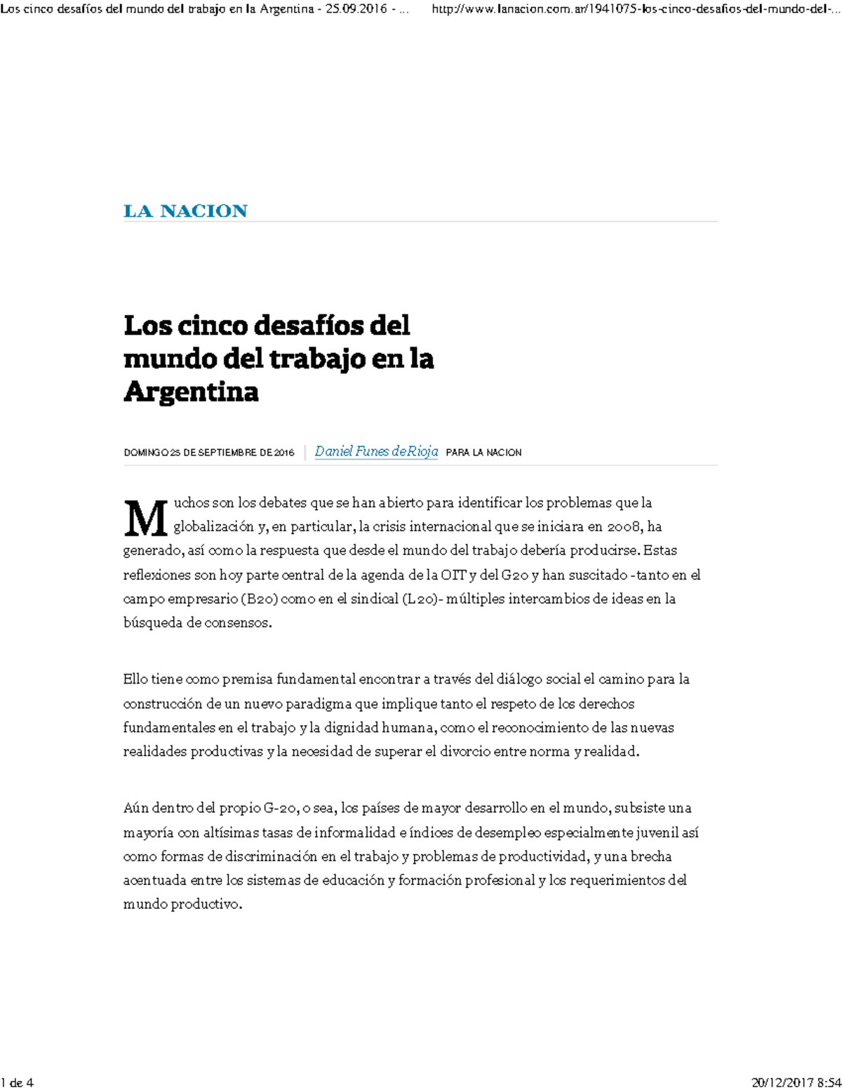 Los 20 cinco 20 desaf c 3 a dos 20 del 20 mundo 20 del 20 trabajo 20 en ...