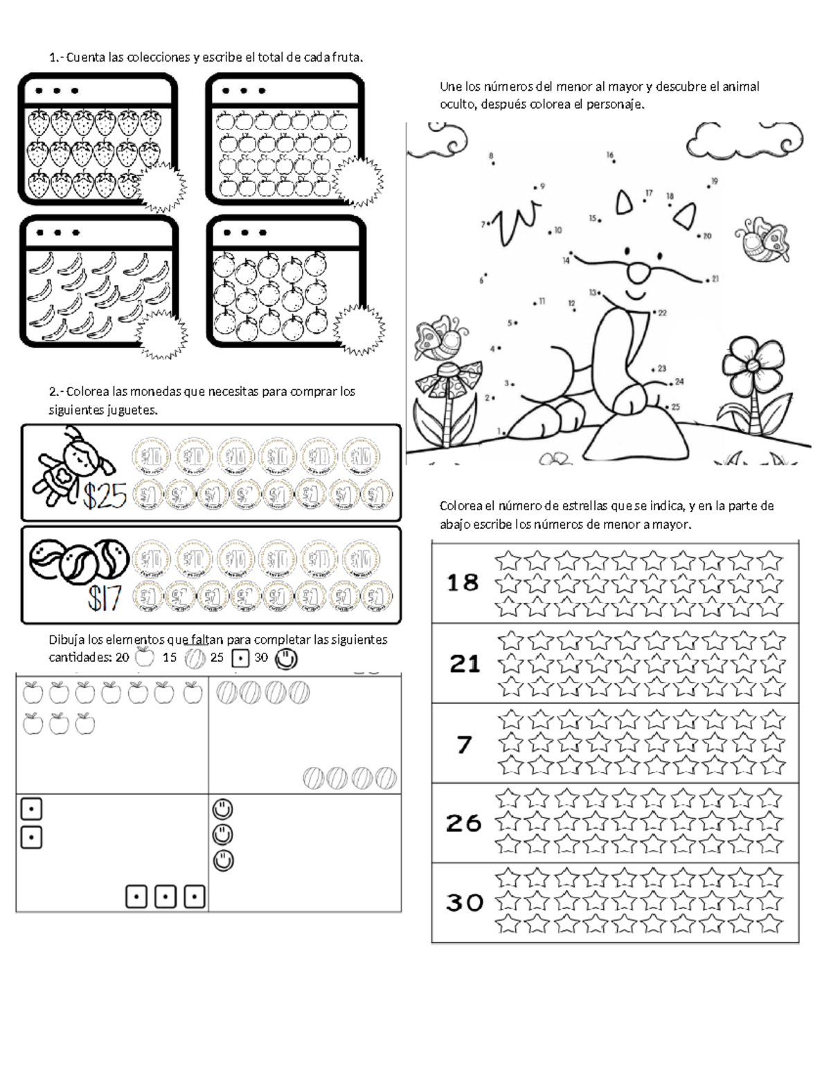 Actividades fin de semana - Matemáticas discretas - 1.- Cuenta las ...