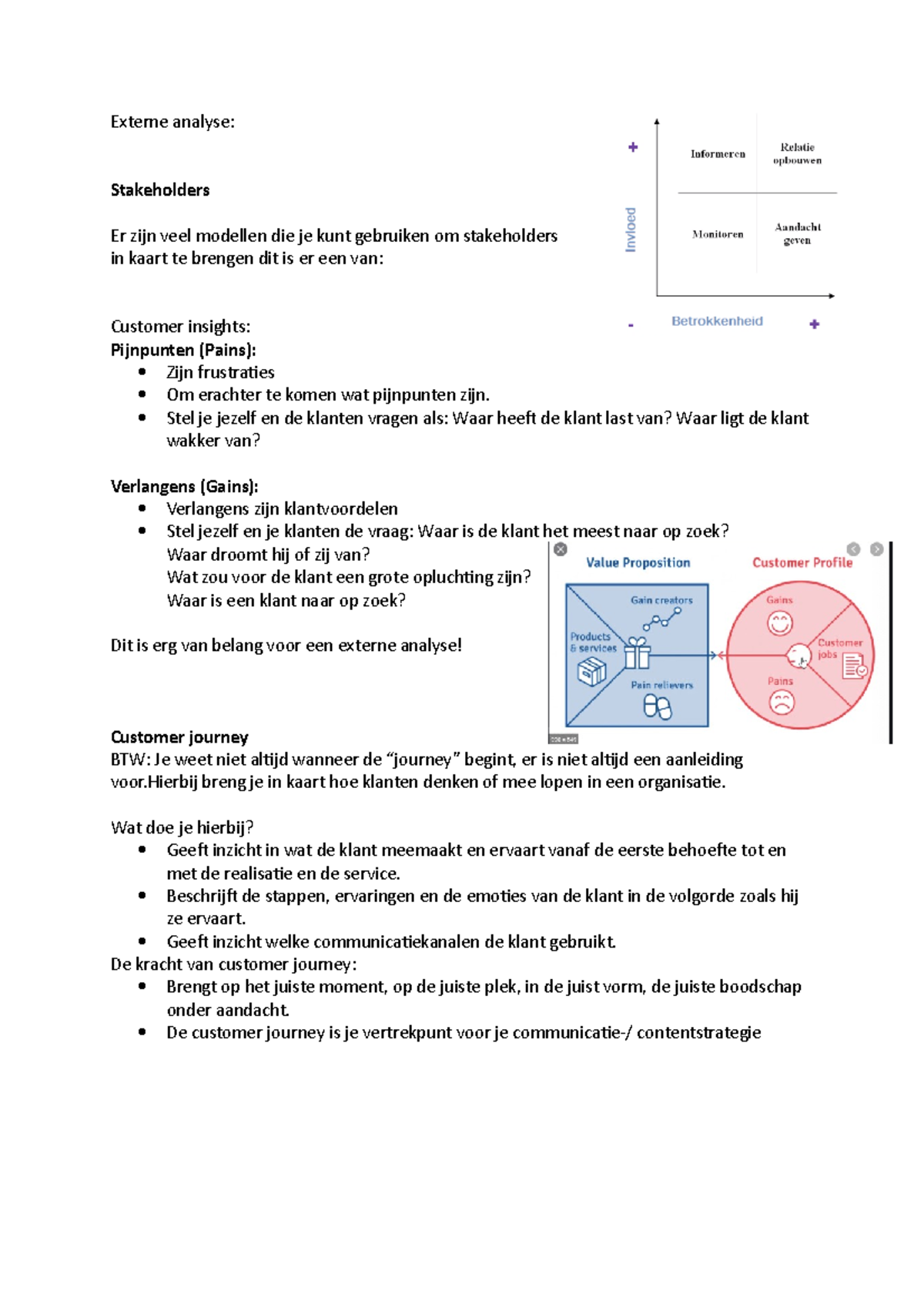 Aantekeningen inleiding in de communicatie - Externe analyse ...
