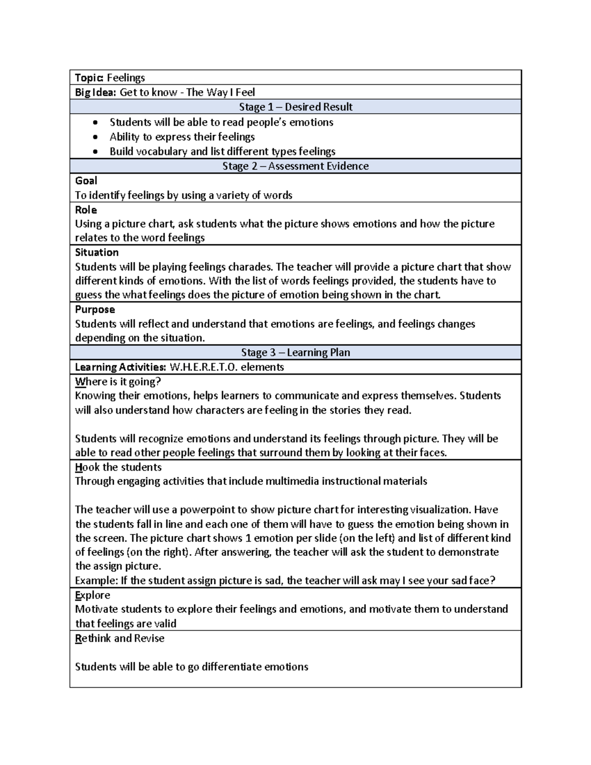 Module 5- Tesol Course - WRITE YOUR OWN BACKWARD DESIGN LESSON PLAN ...