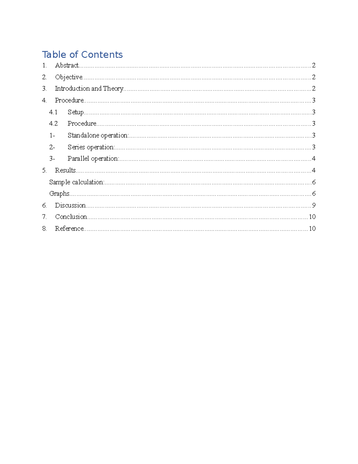 Exam 2 March Winter 2020, questions and answers - Table of Contents 1 ...
