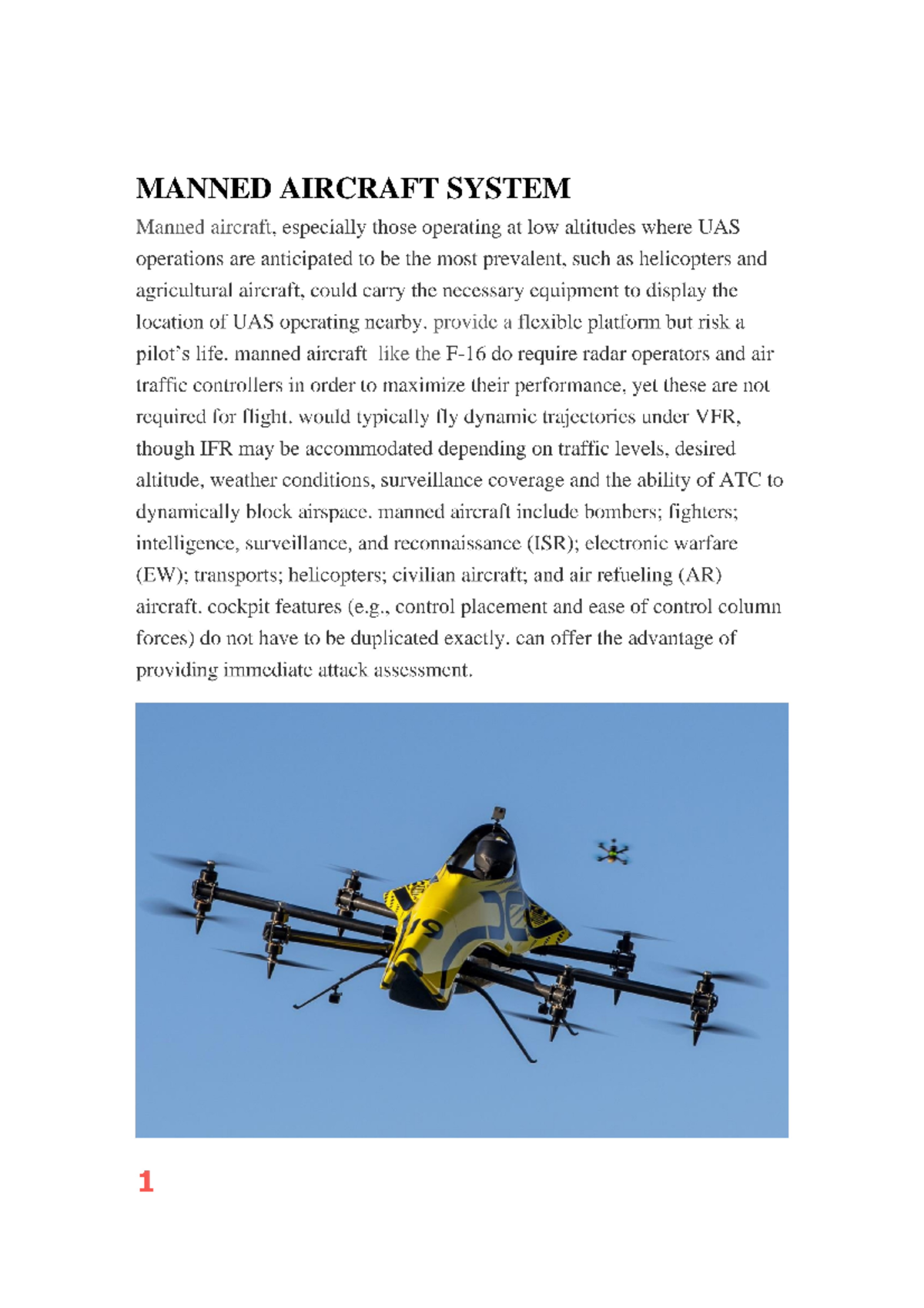 Unmanned aircraft system - UAV.unmanned air vehicle - Studocu