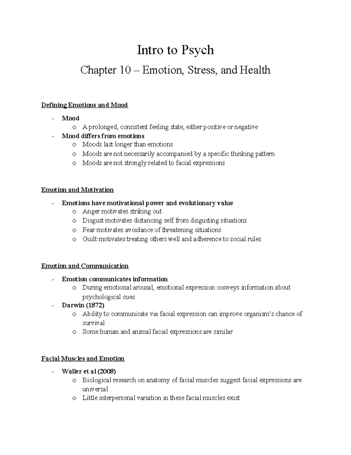 Chapter 10 - Emotion, Stress, and Health - , 2007) o A method for ...