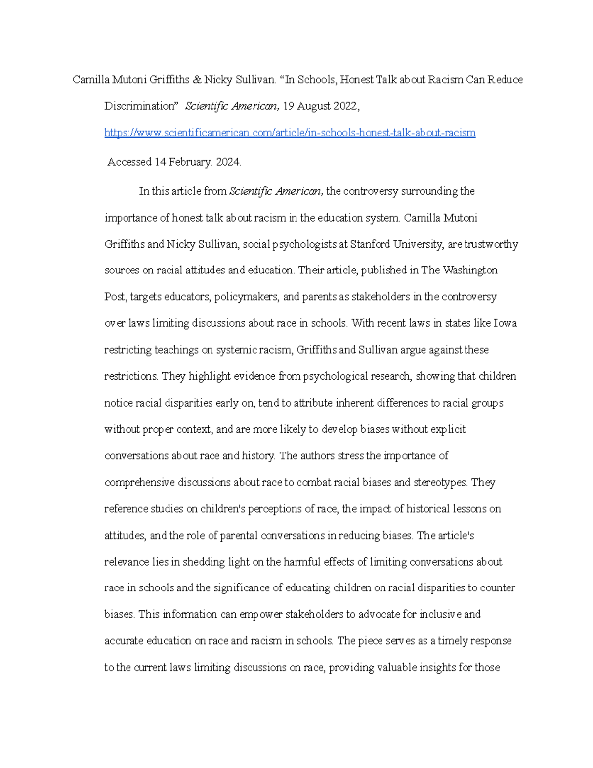 Ally #1 - uohou - Camilla Mutoni Griffiths & Nicky Sullivan. “In ...