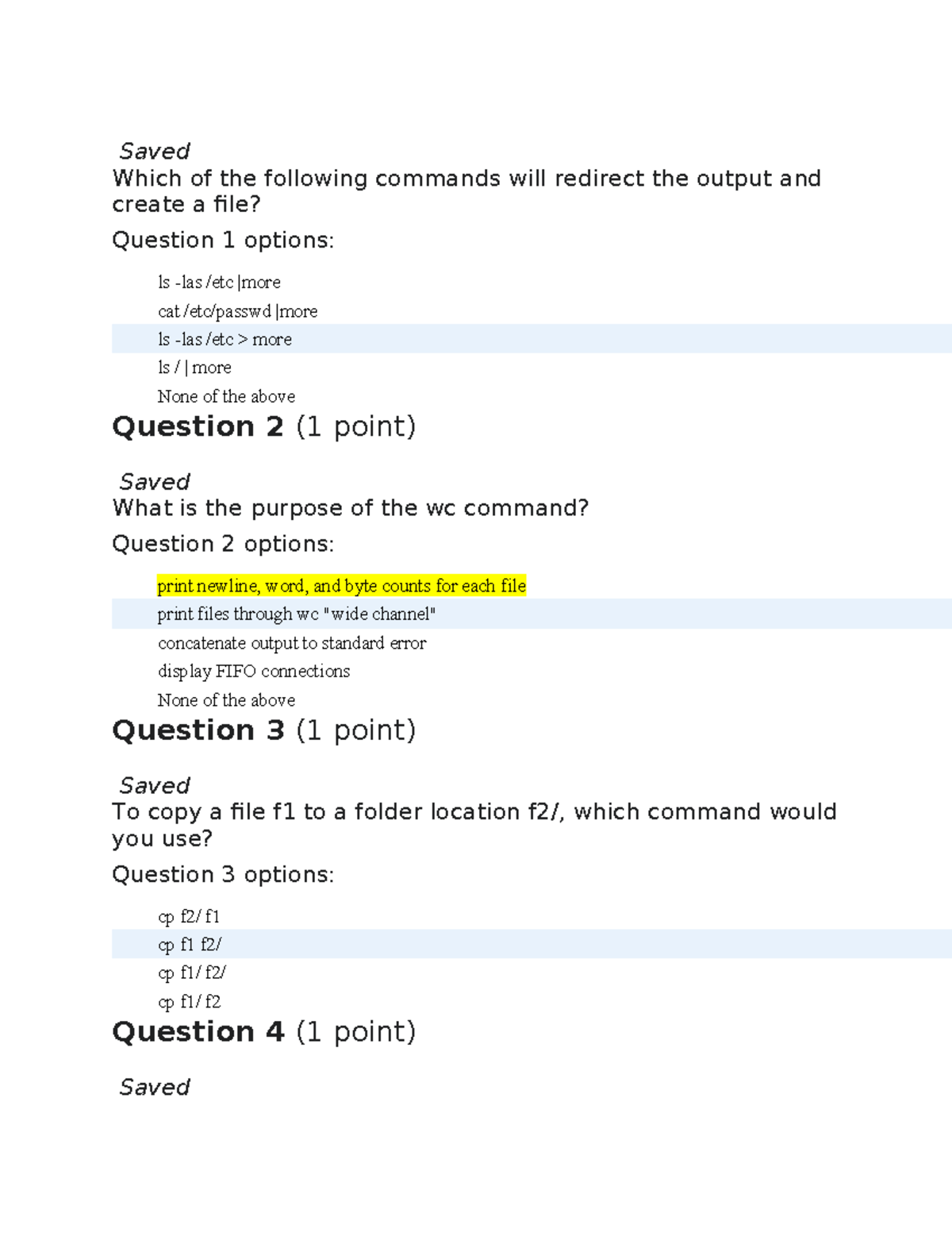Attendans quiz - Attendance quiz week11 - Saved Which of the following ...