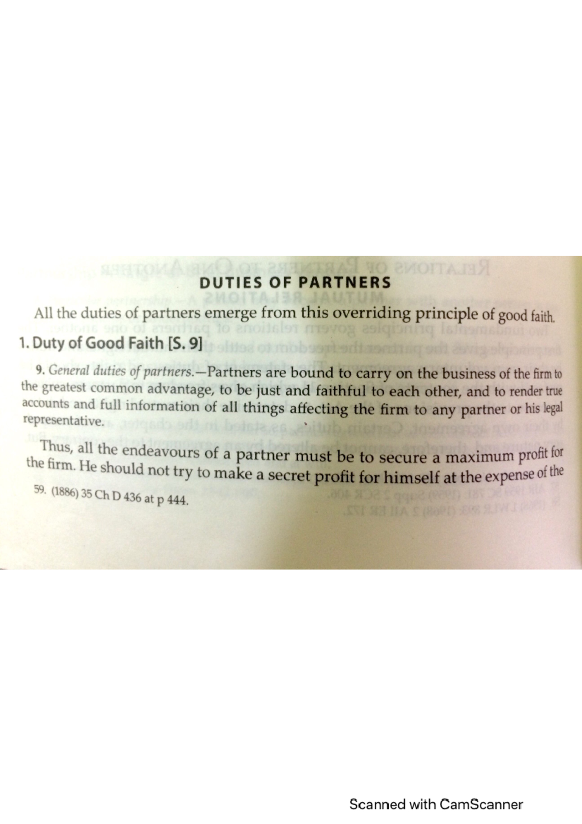 Duties of partners - Lecture notes on law of contract - Law Of Contract ...