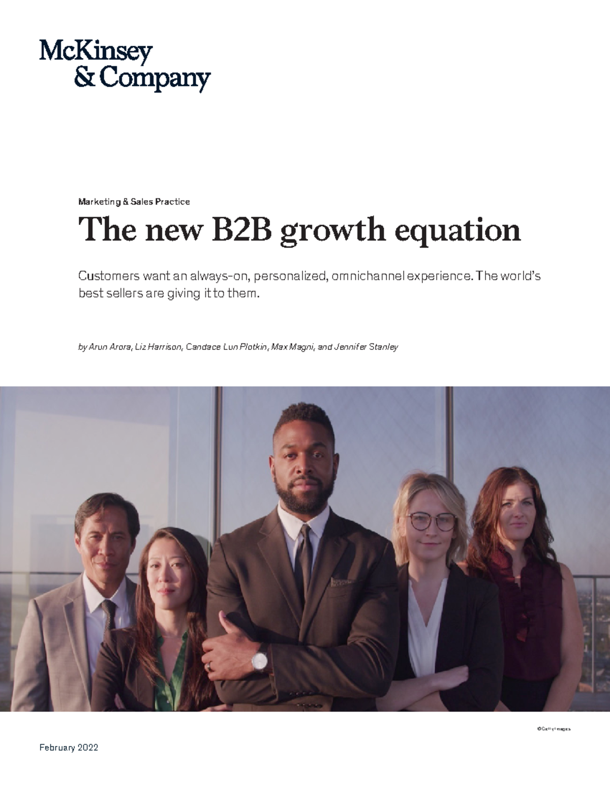 The new b2b growth equation - Marketing & Sales Practice The new B2B ...