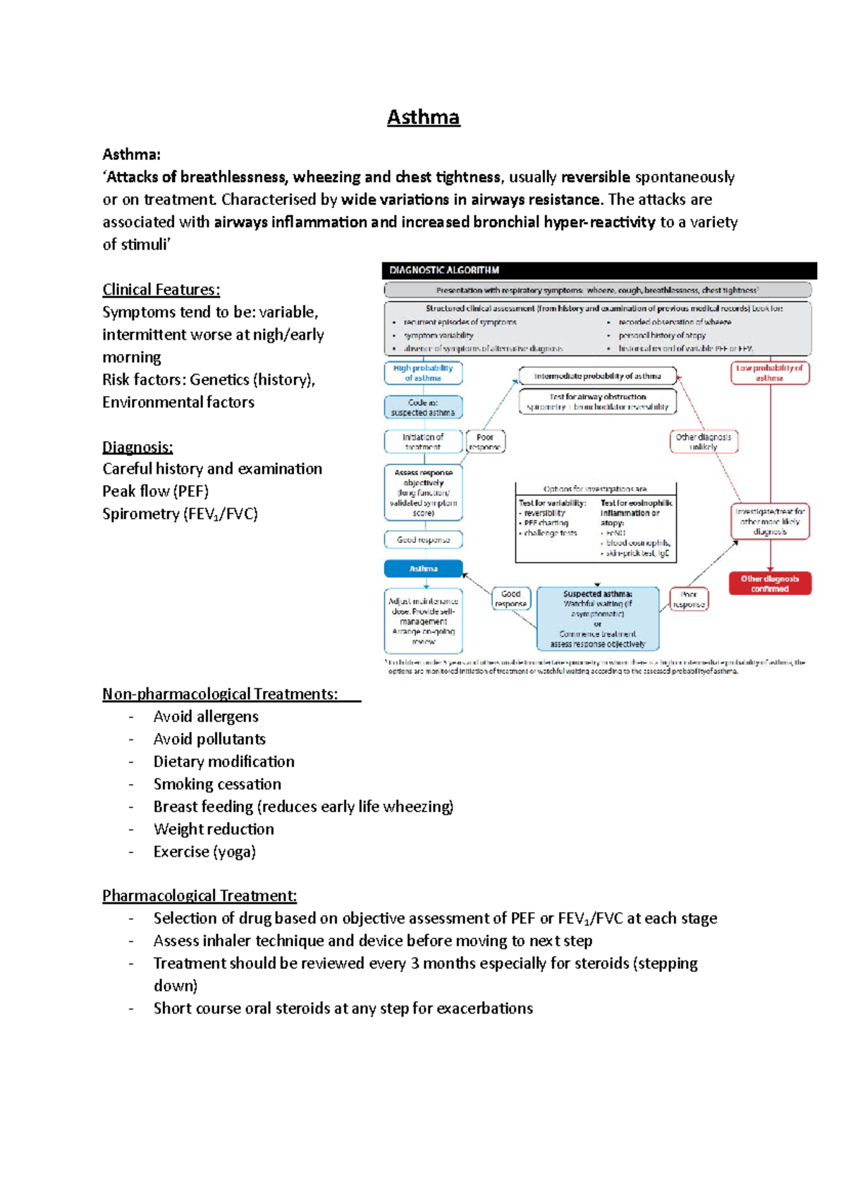 Asthma - Asthma Asthma: ‘Attacks of breathlessness, wheezing and chest ...