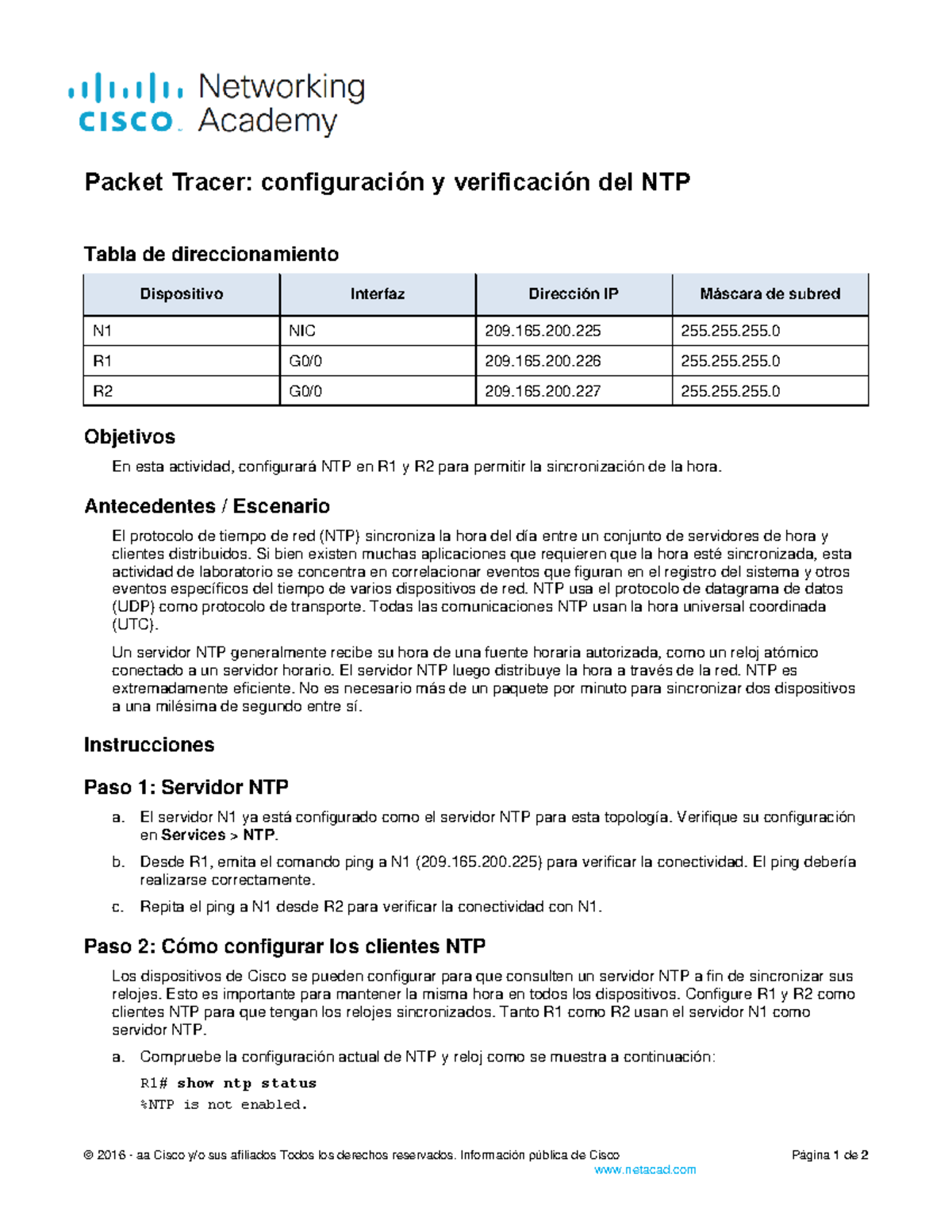 10 - servicio - 2016 - aa Cisco y/o sus afiliados Todos los derechos ...