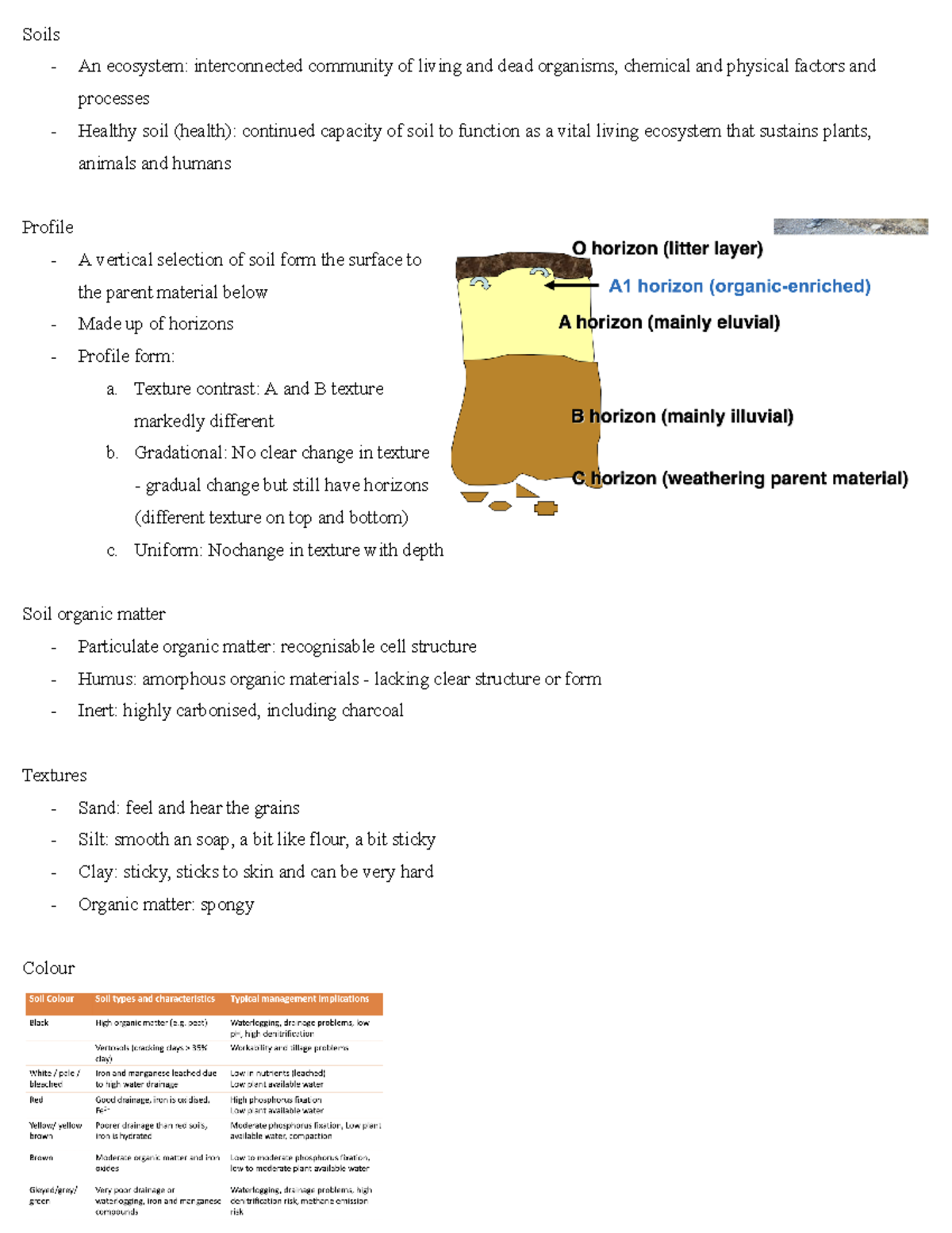 AGRI2000 38 notes - Summary Principle of soil science - Soils - An ...