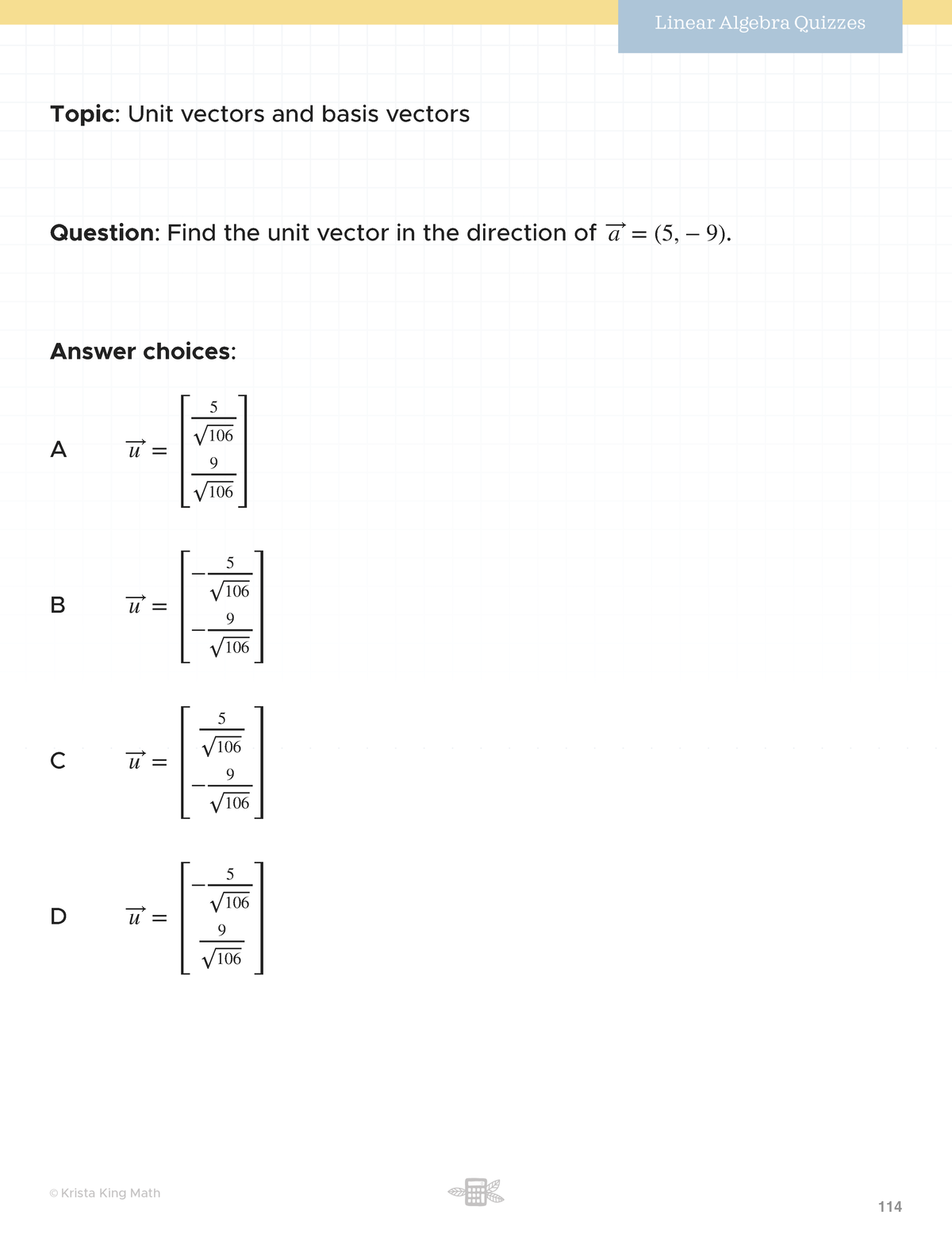 2.2 Unit vectors and basis vectors - Topic : Unit vectors and basis ...