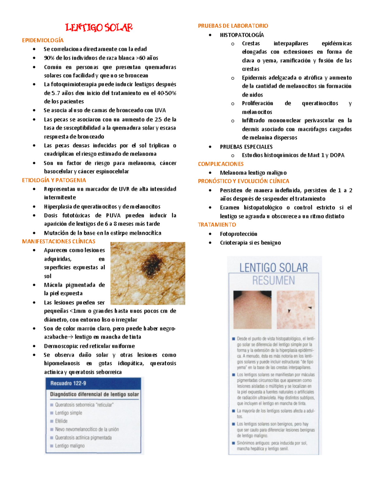 Lentigo Solar - dermatología - LENTIGO SOLAR EPIDEMIOLOGÍA Se ...
