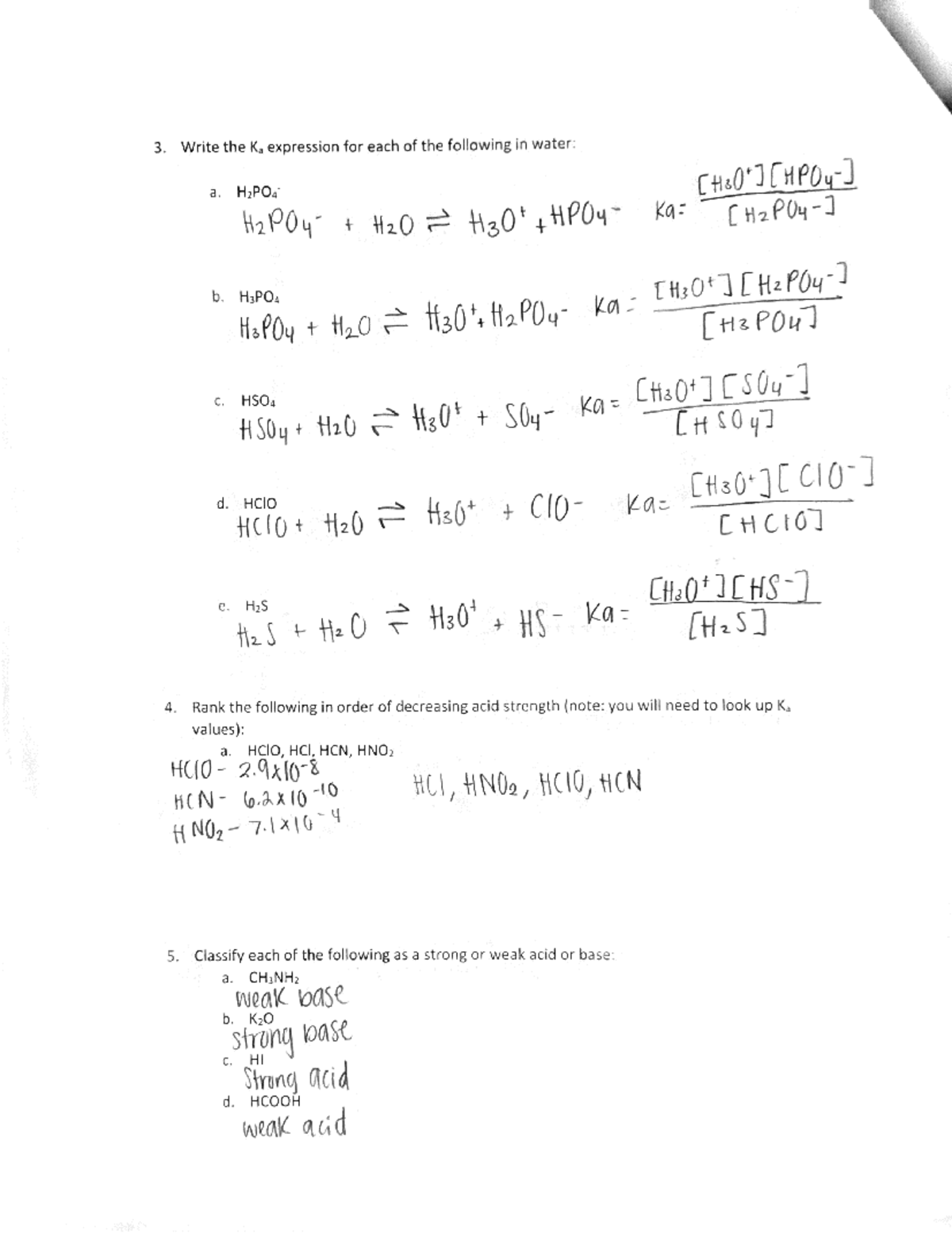 Ch.18 worksheet 2 - Practice acid and bases - Studocu