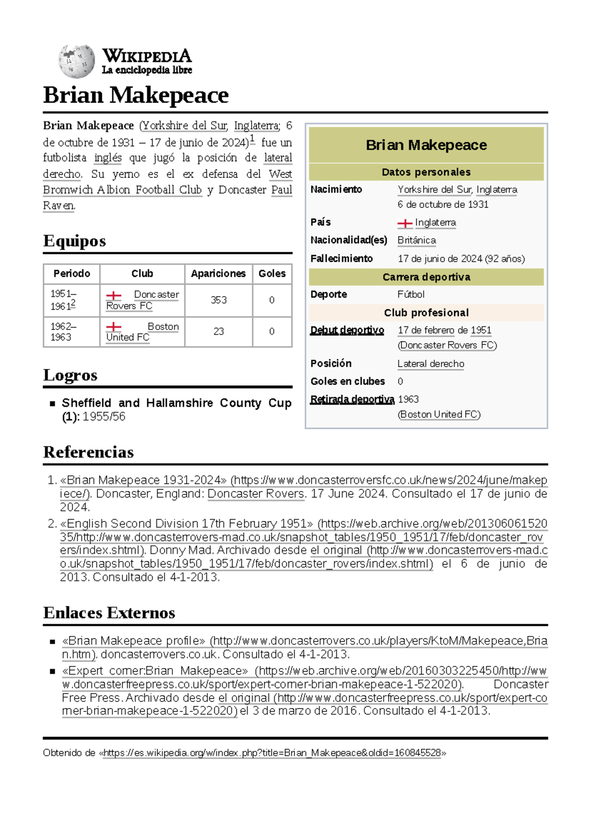 Brian Makepeace - Investigacion - Brian Makepeace Datos personales ...