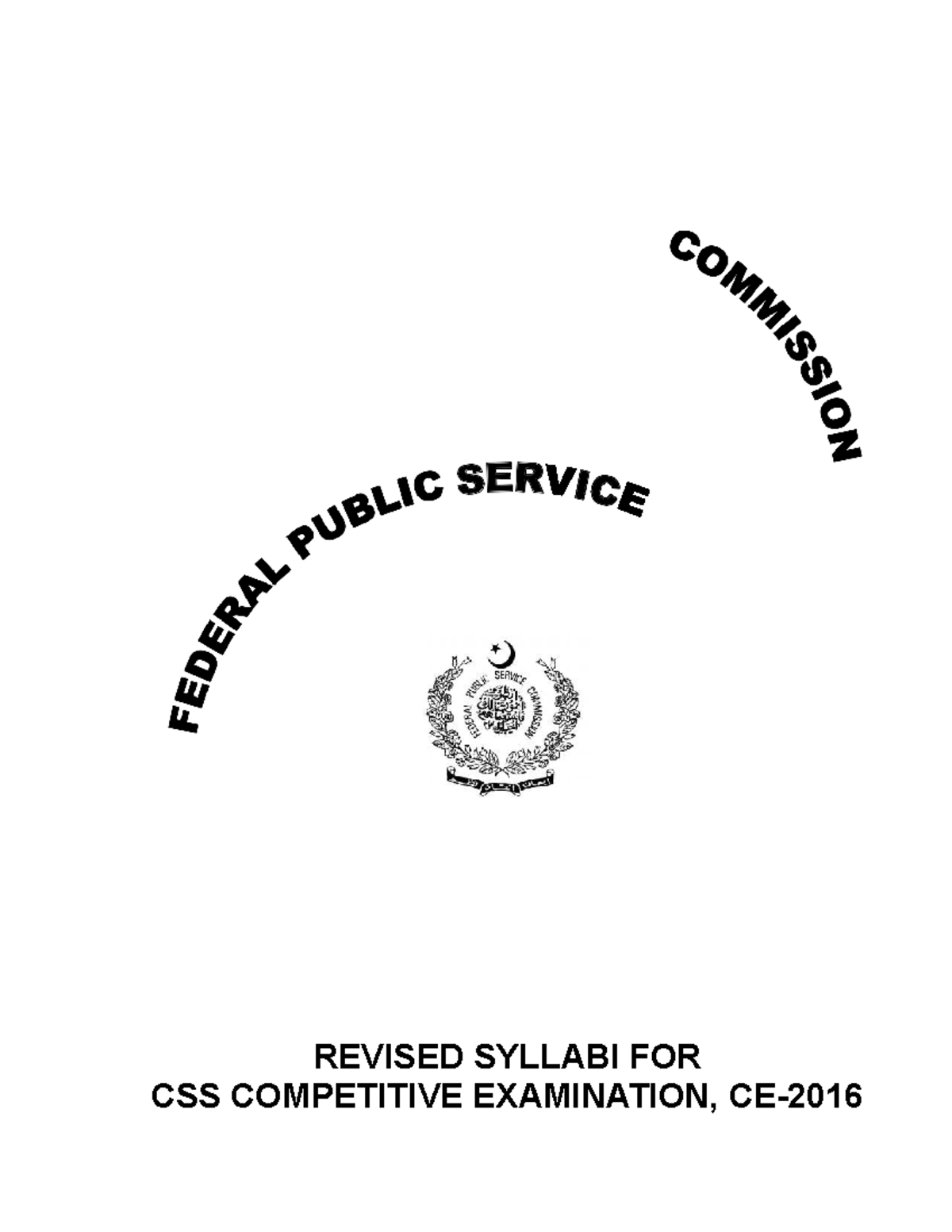 CSS Syllabus word download - REVISED SYLLABI FOR CSS COMPETITIVE ...