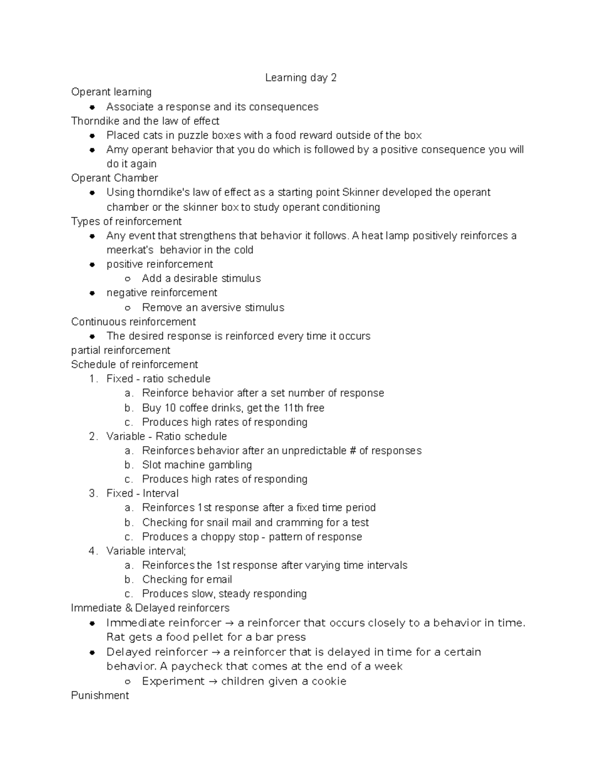 Learning day 2 - The teacher was Professor Ludwig, and the notes are ...