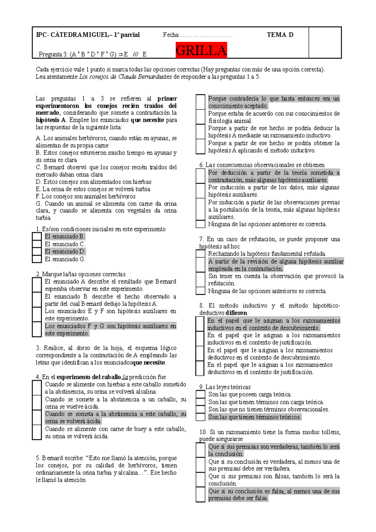Temas D-E-F Grilla - 45ht7 - IPC- CÁTEDRA MIGUEL– 1º parcial Fecha