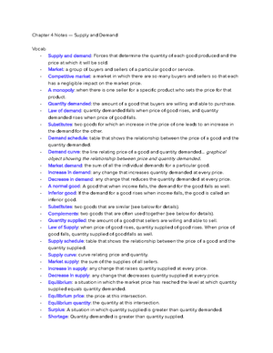 Econ 1 Notes - Ch: Ten Principles of Economics - Scarcity: the limited ...
