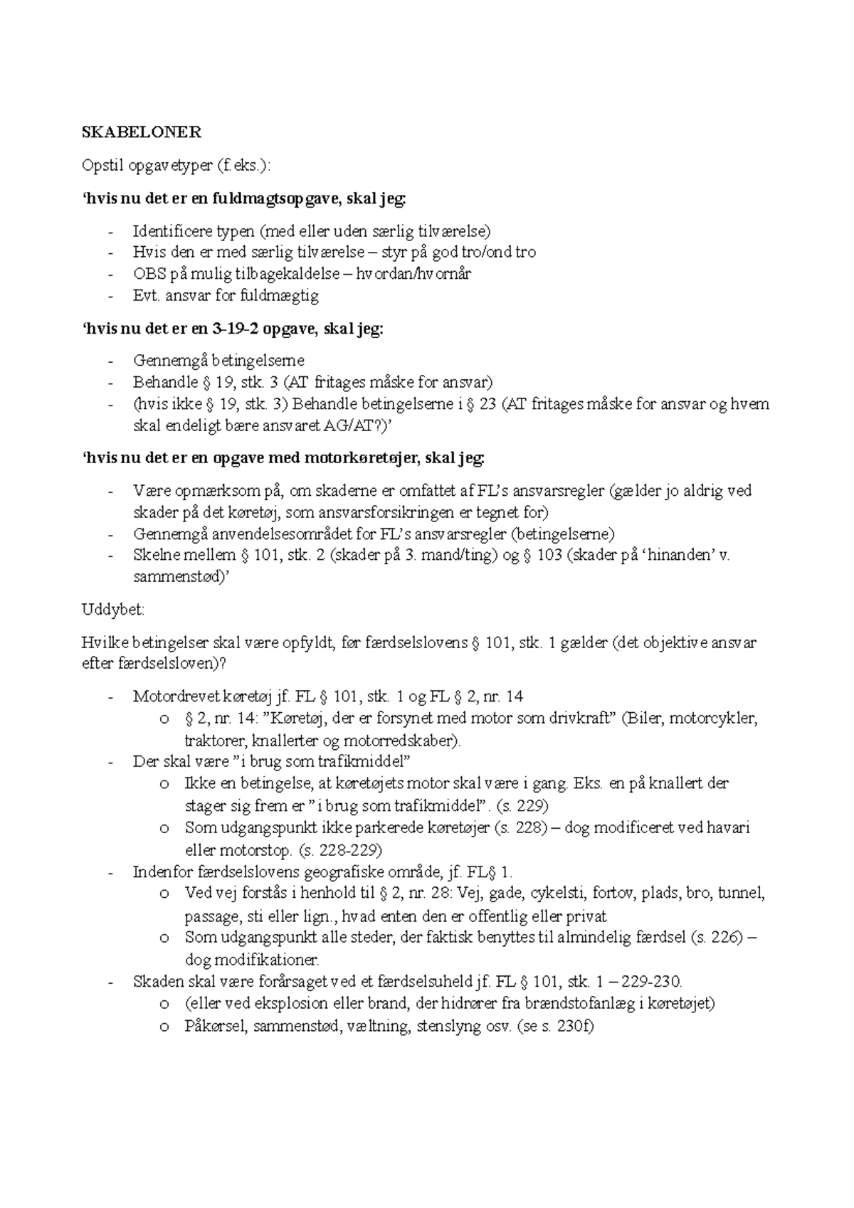 Skabeloner til opgaveskrivning - SKABELONER Opstil opgavetyper (f ...